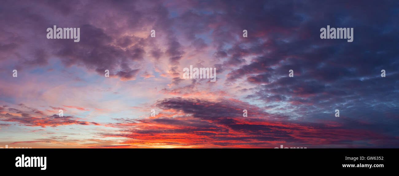 Beautiful colors sunset clouds Stock Photo - Alamy