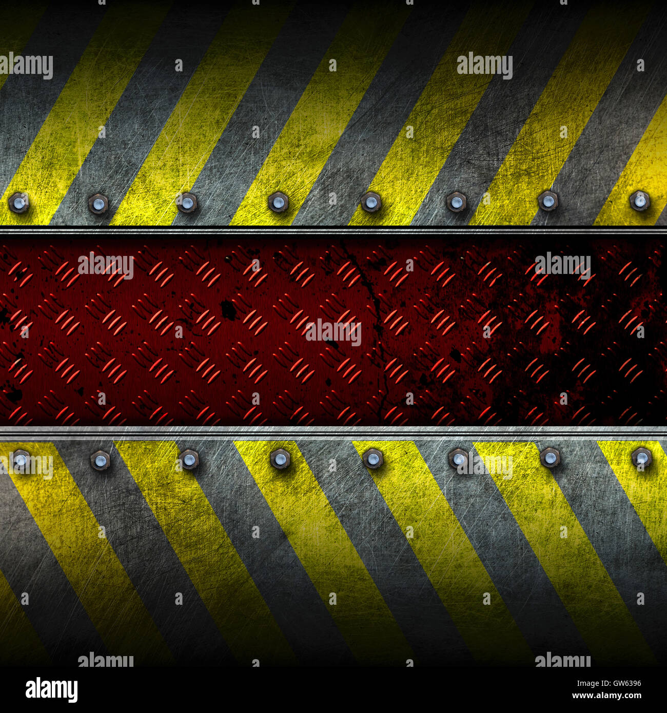 Red Diamond Plate Background