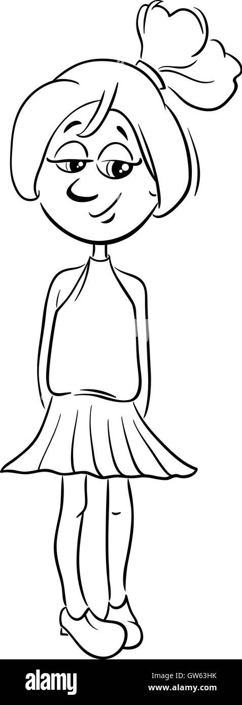 latino girl coloring book Stock Vector Image & Art - Alamy