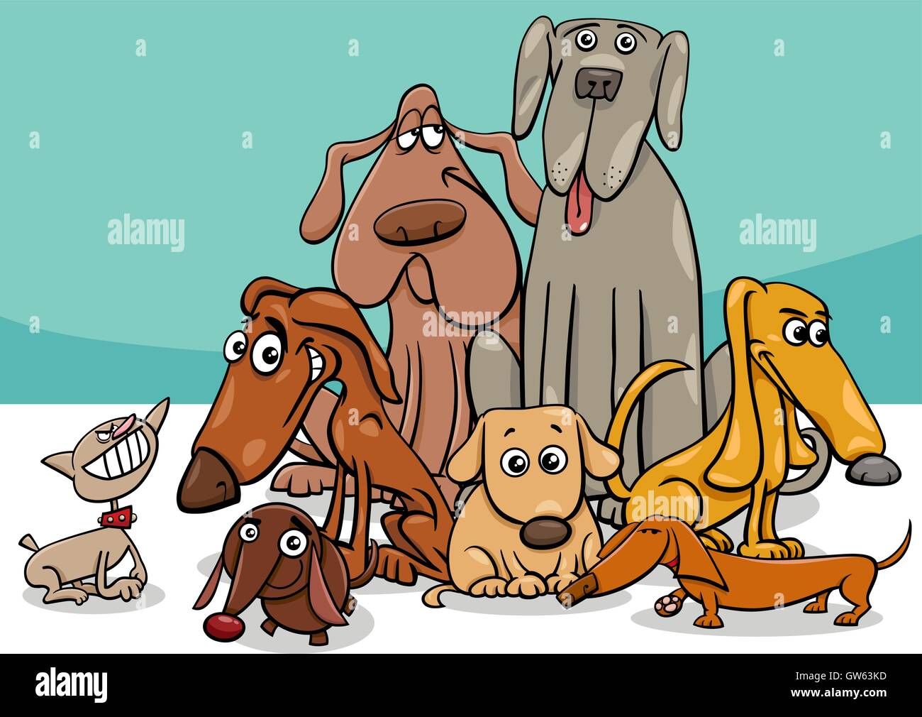 cartoon dog characters Stock Vector Image & Art - Alamy
