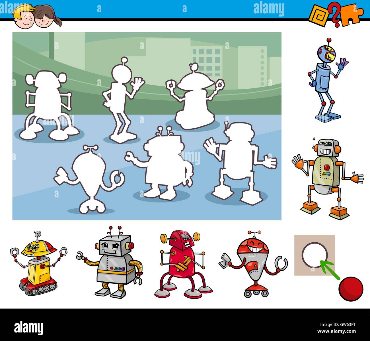 cartoon educational game Stock Vector Image & Art - Alamy