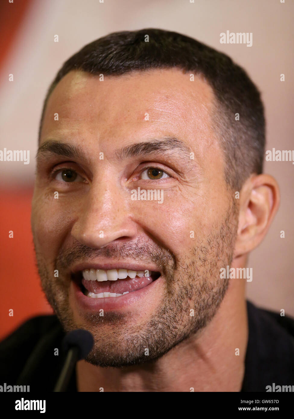 Wladimir Klitschko during a press conference at the Landmark London ...