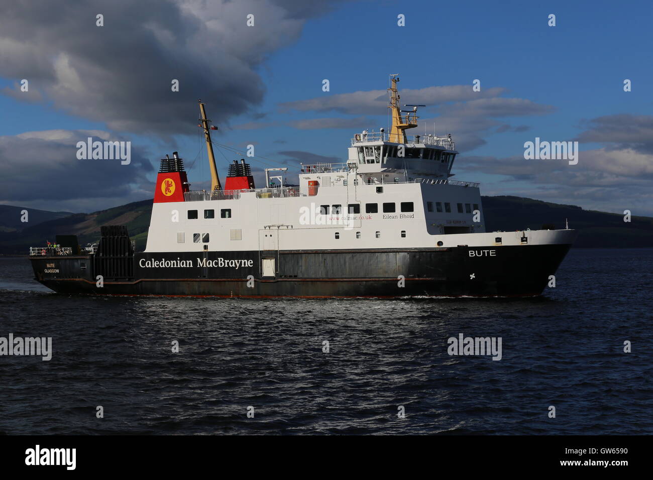 Calmac ferry MV Bute Firth of Clyde Scotland August 2016 Stock Photo ...