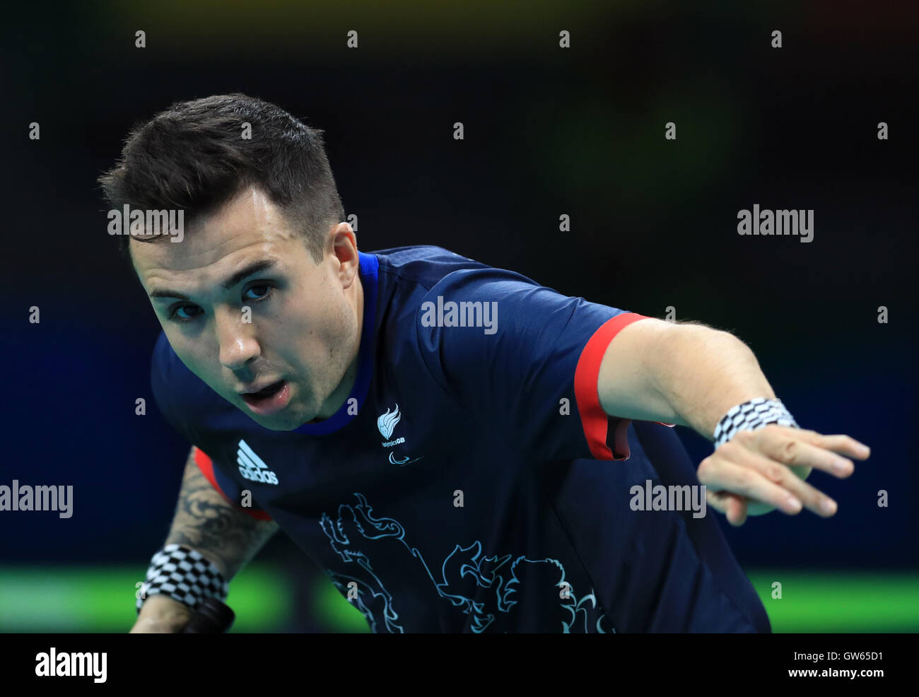 Great Britain's Will Bailey competes in the Class 7 Mens Singles Table ...