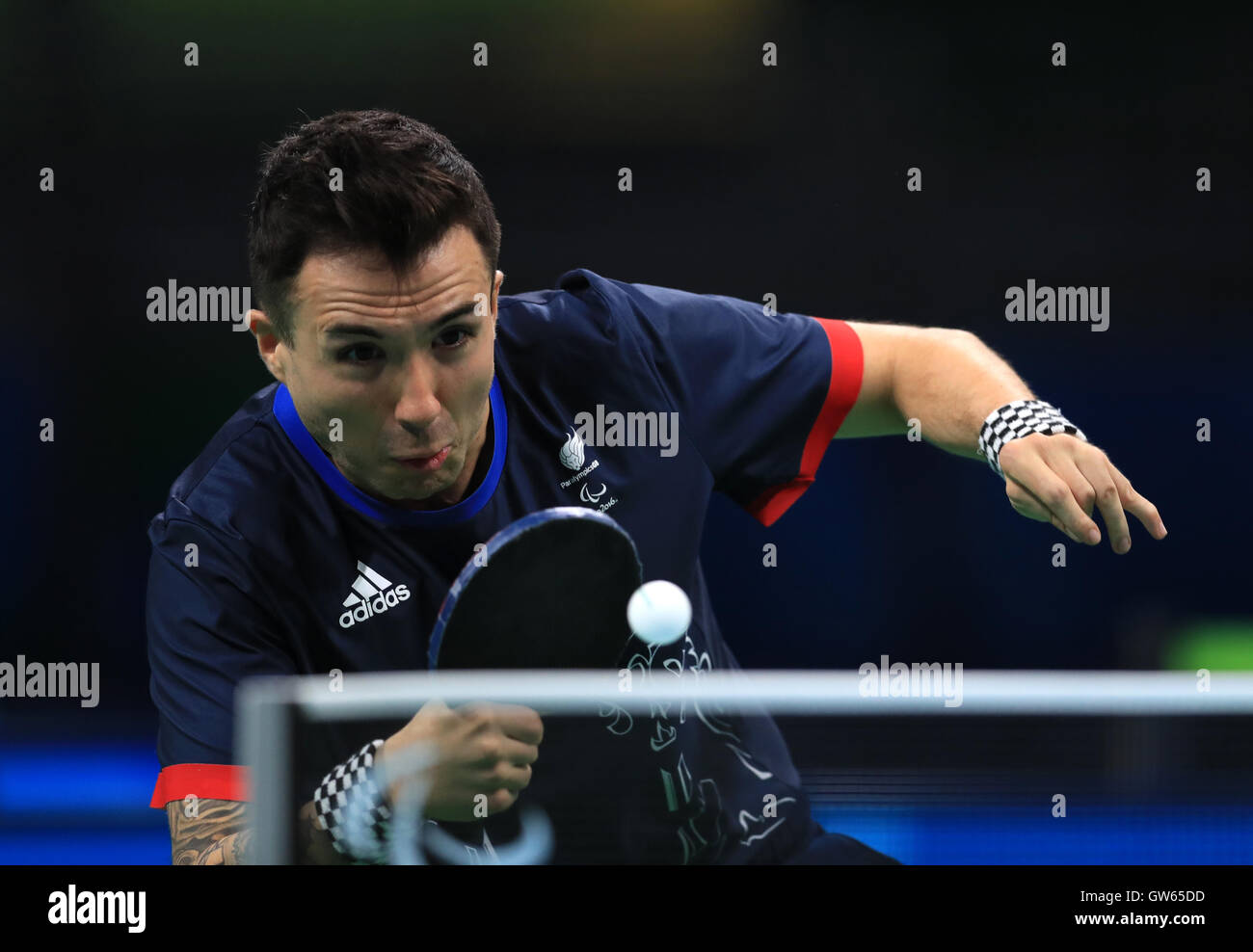 Great Britain's Will Bailey competes in the Class 7 Mens Singles Table ...