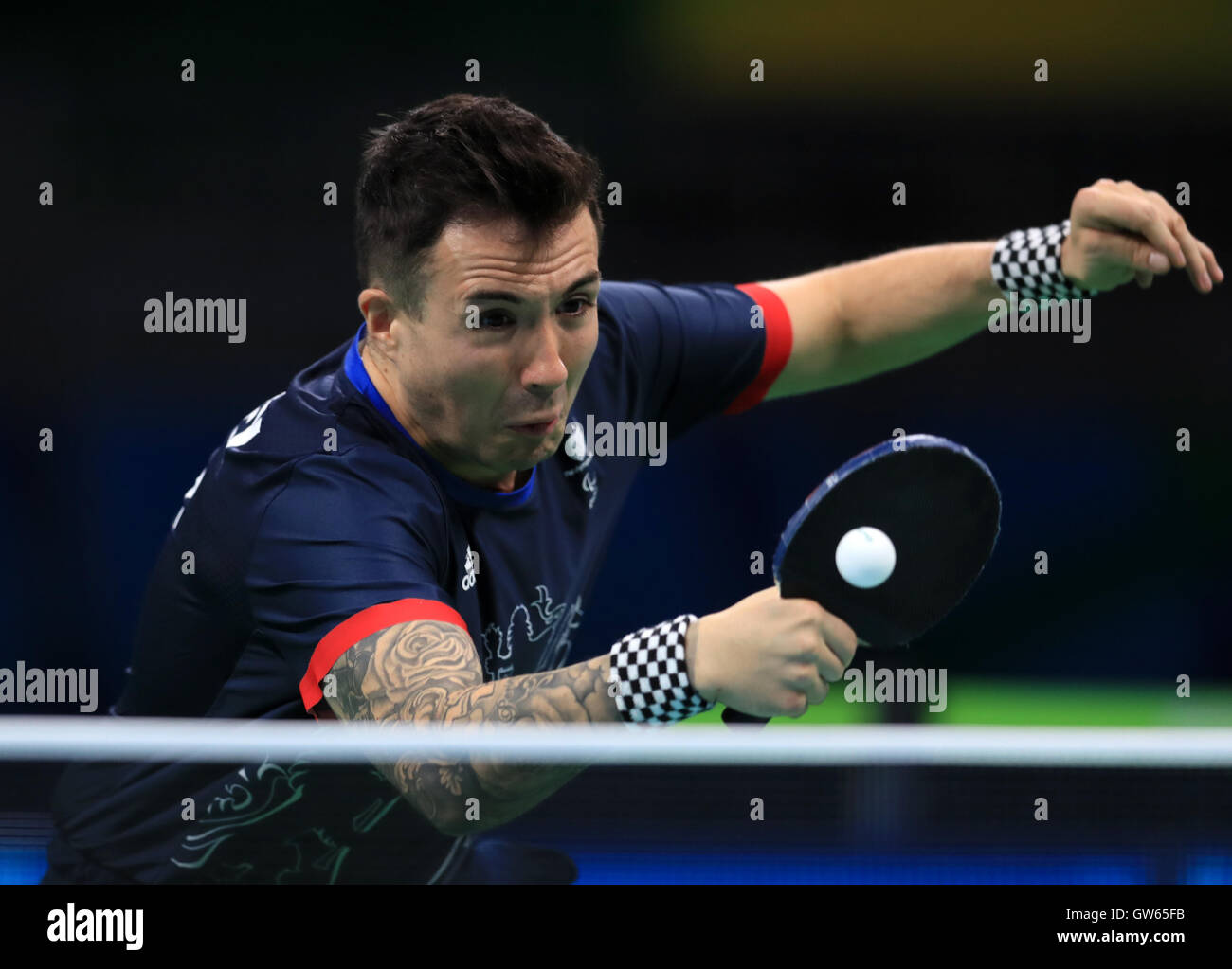 Great Britain's Will Bailey competes in the Class 7 Mens Singles Table ...