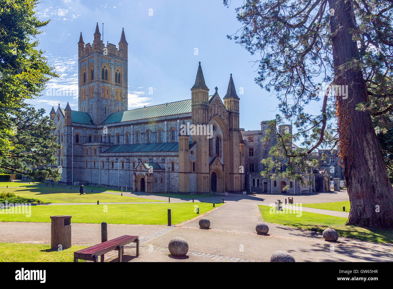 The Abbey Church of St Mary at Buckfast Abbey (completed 1938), a ...
