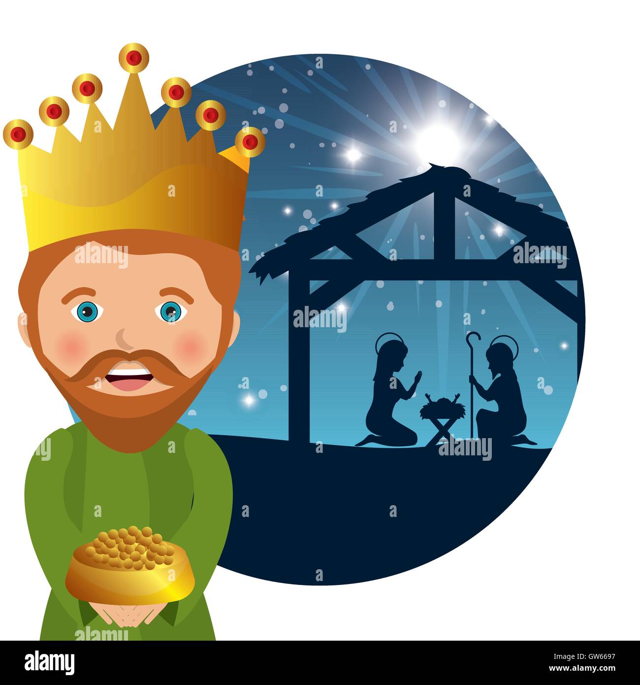 Three wise men mary Cut Out Stock Images & Pictures - Alamy