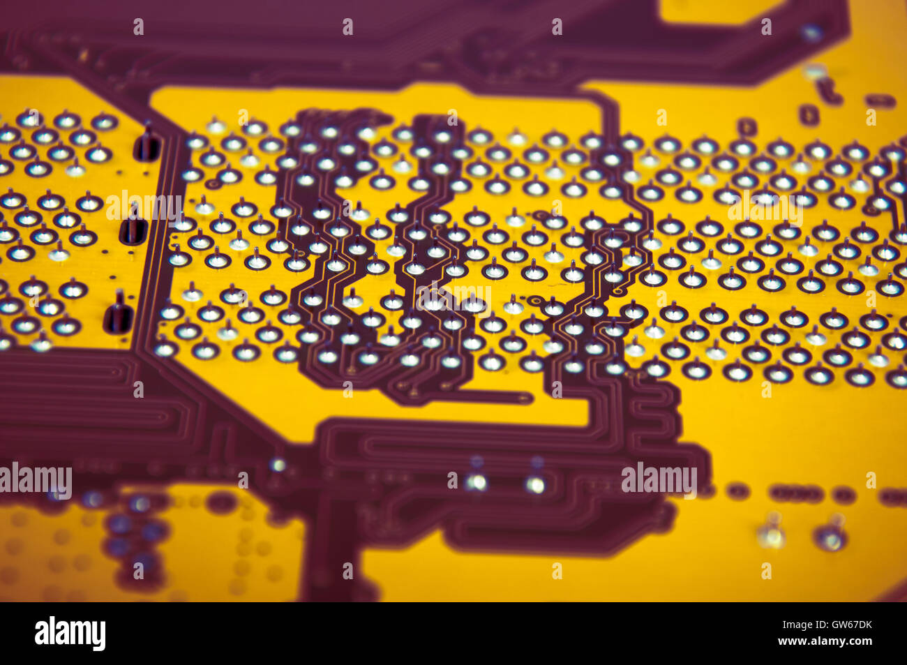 Back side of green circuit board hi-res stock photography and images ...