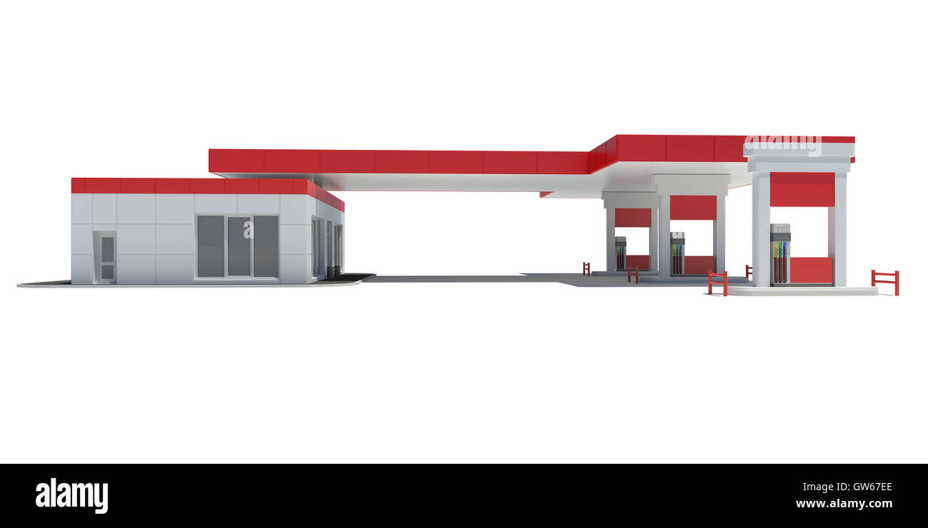 Premium gas station Cut Out Stock Images & Pictures - Alamy