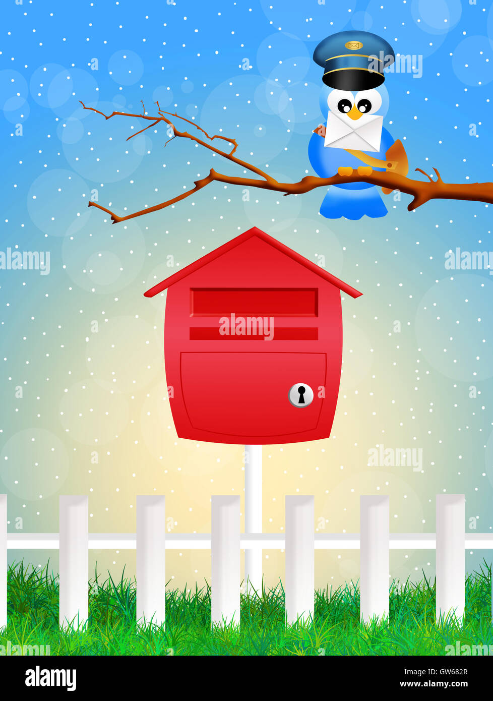 Bird postman hi-res stock photography and images - Alamy