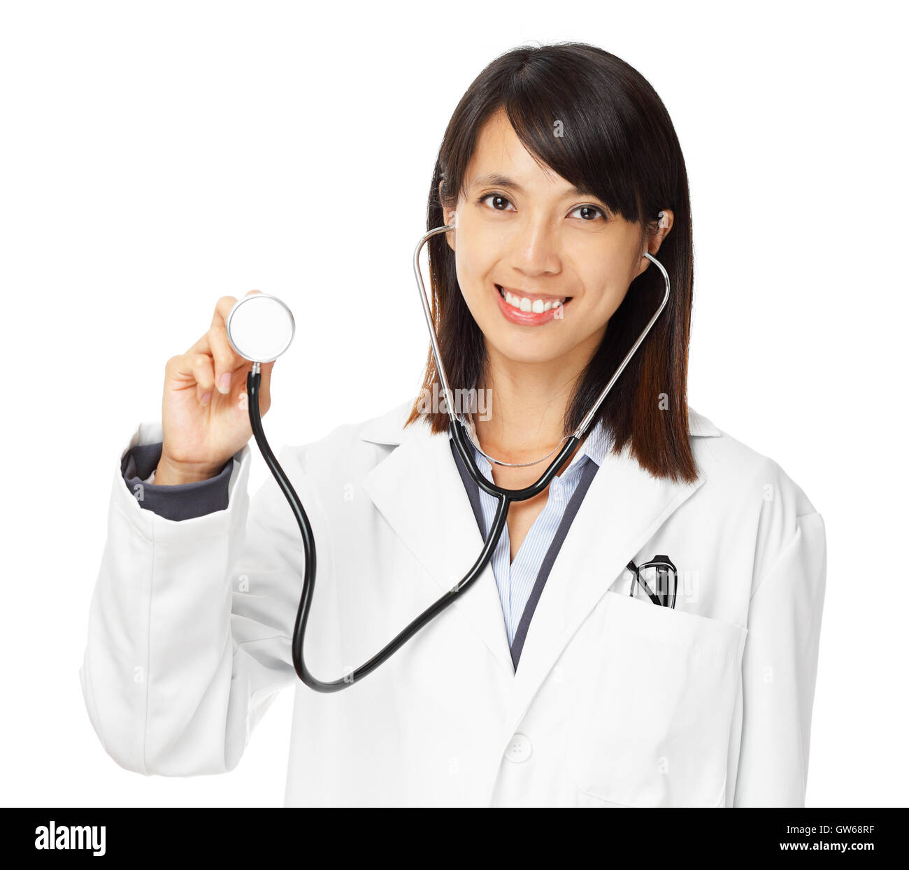 Asian female doctor holding stethoscope Stock Photo - Alamy Asian female doctor holding stethoscope Stock Photo - Alamy
