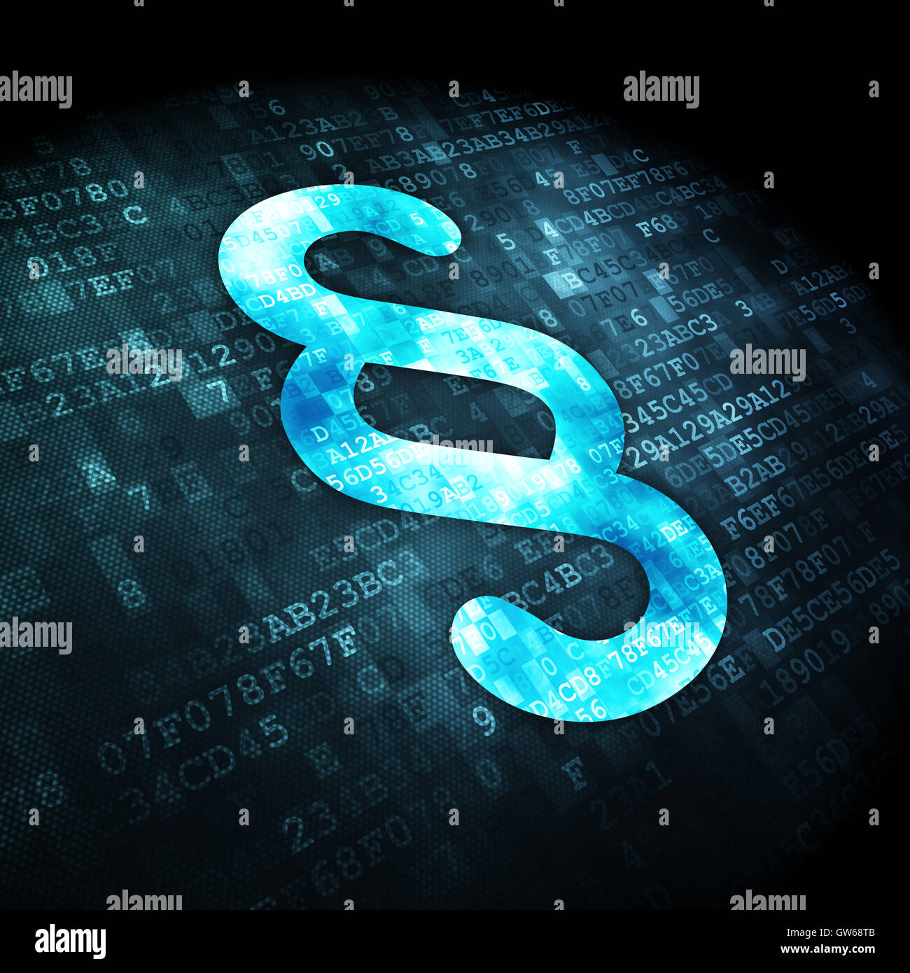 Law concept: Paragraph on digital background Stock Photo - Alamy