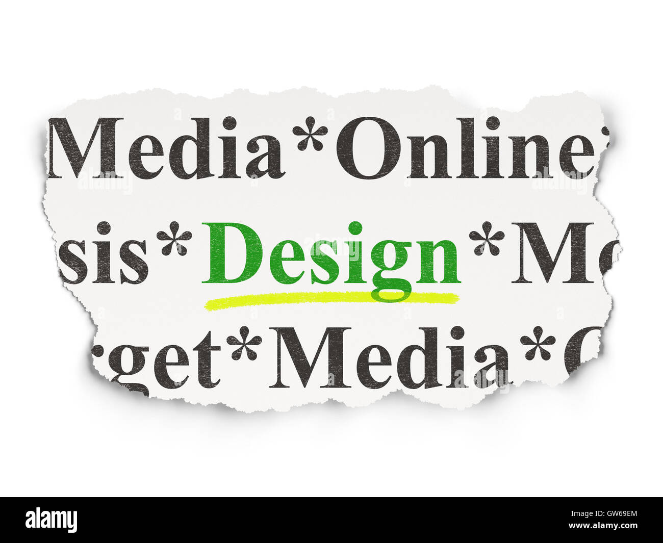 Marketing concept: Design on Paper background Stock Photo - Alamy