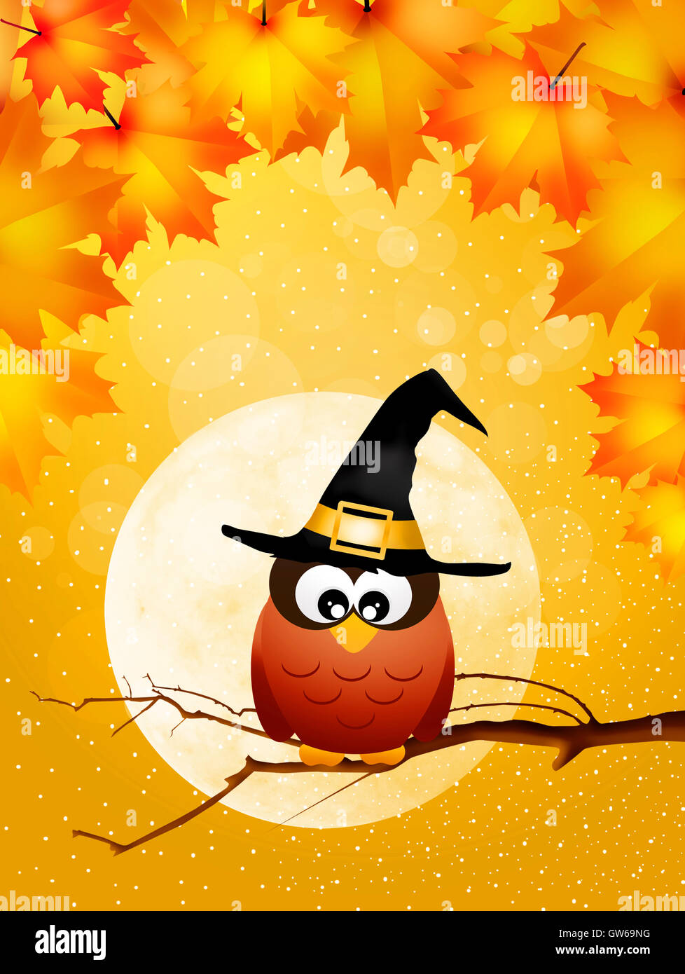 owl of Halloween Stock Photo - Alamy