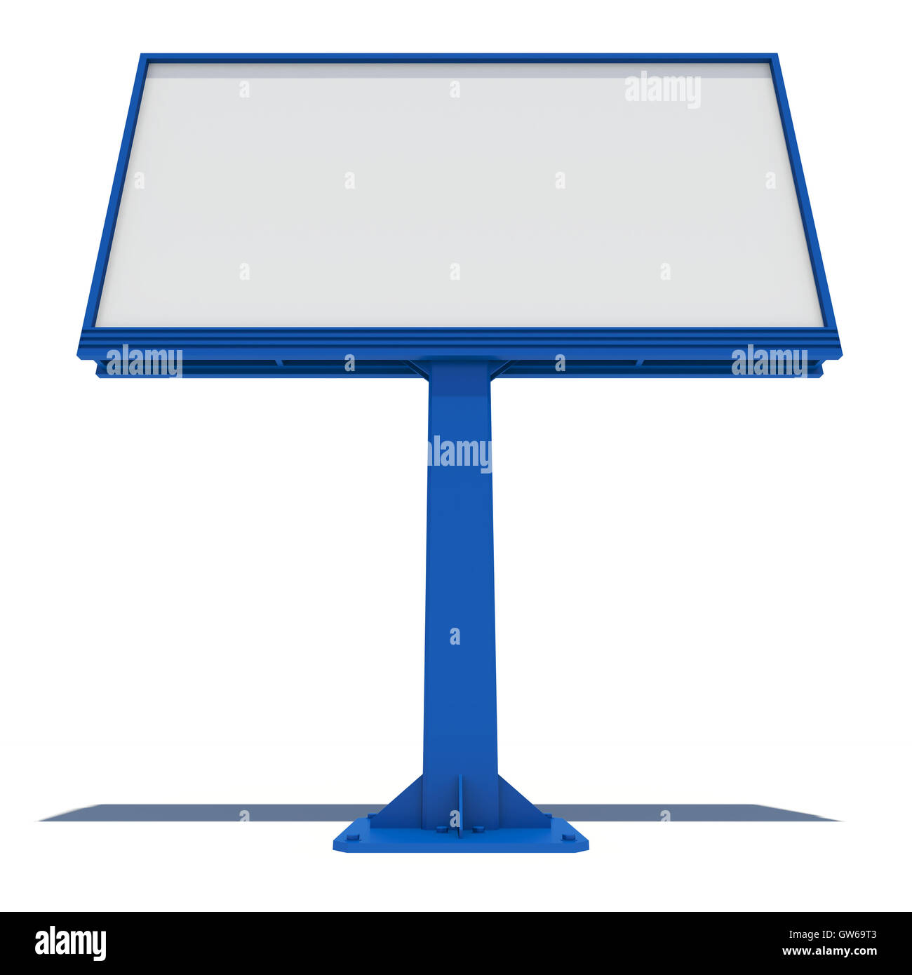 Big blue street billboard Stock Photo - Alamy