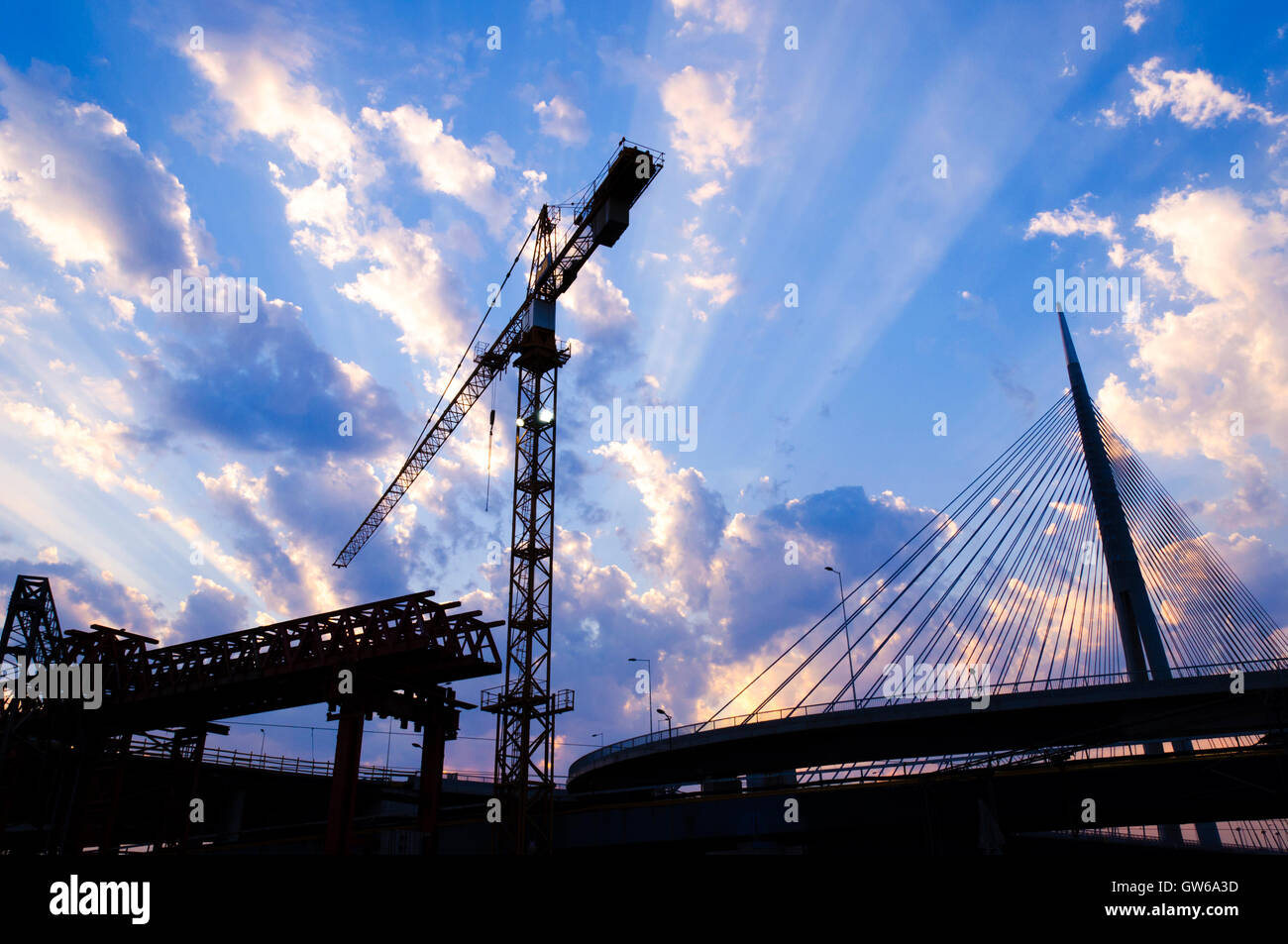Construction frame and city hi-res stock photography and images - Alamy