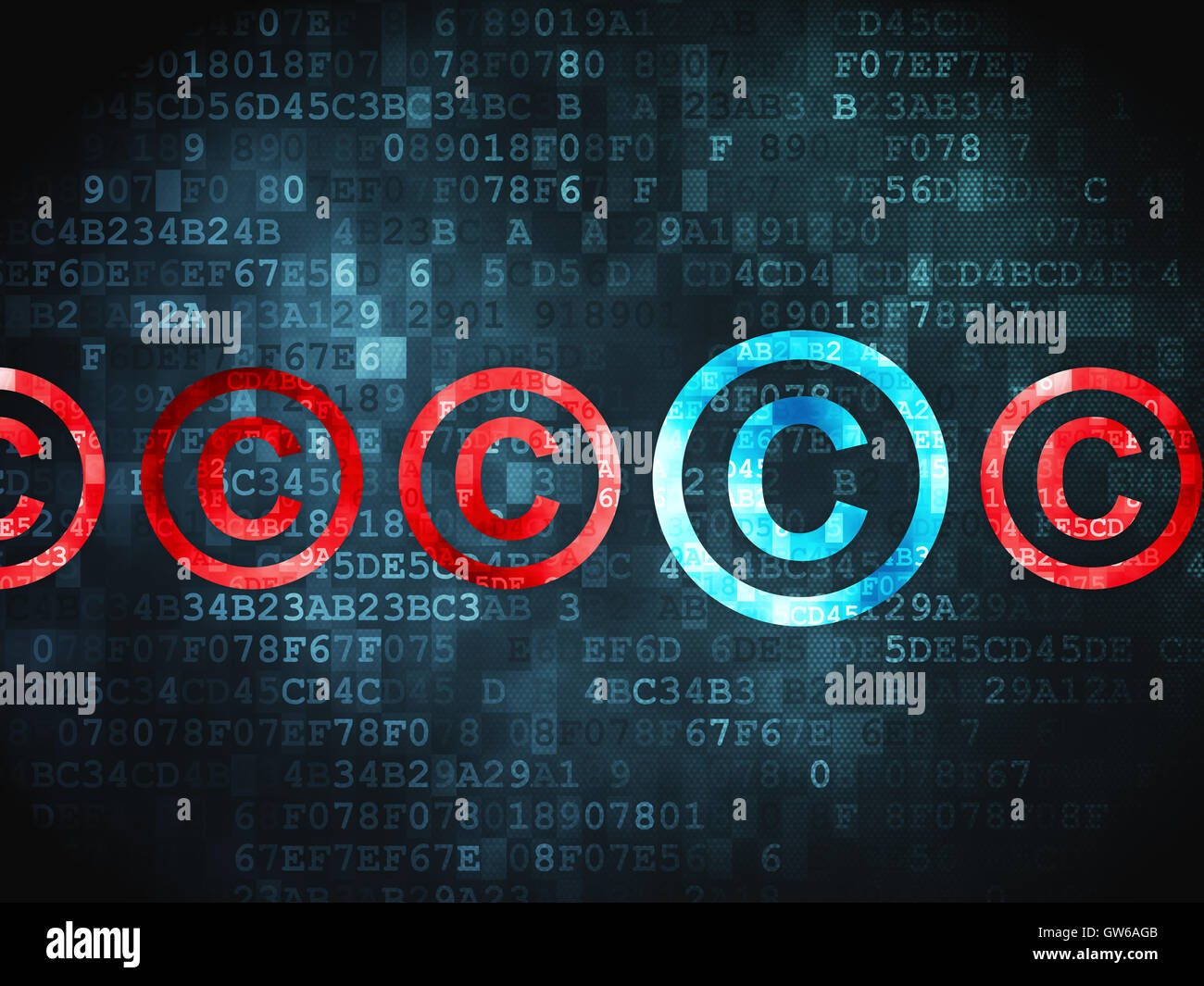 Law concept: Copyright on digital background Stock Photo - Alamy