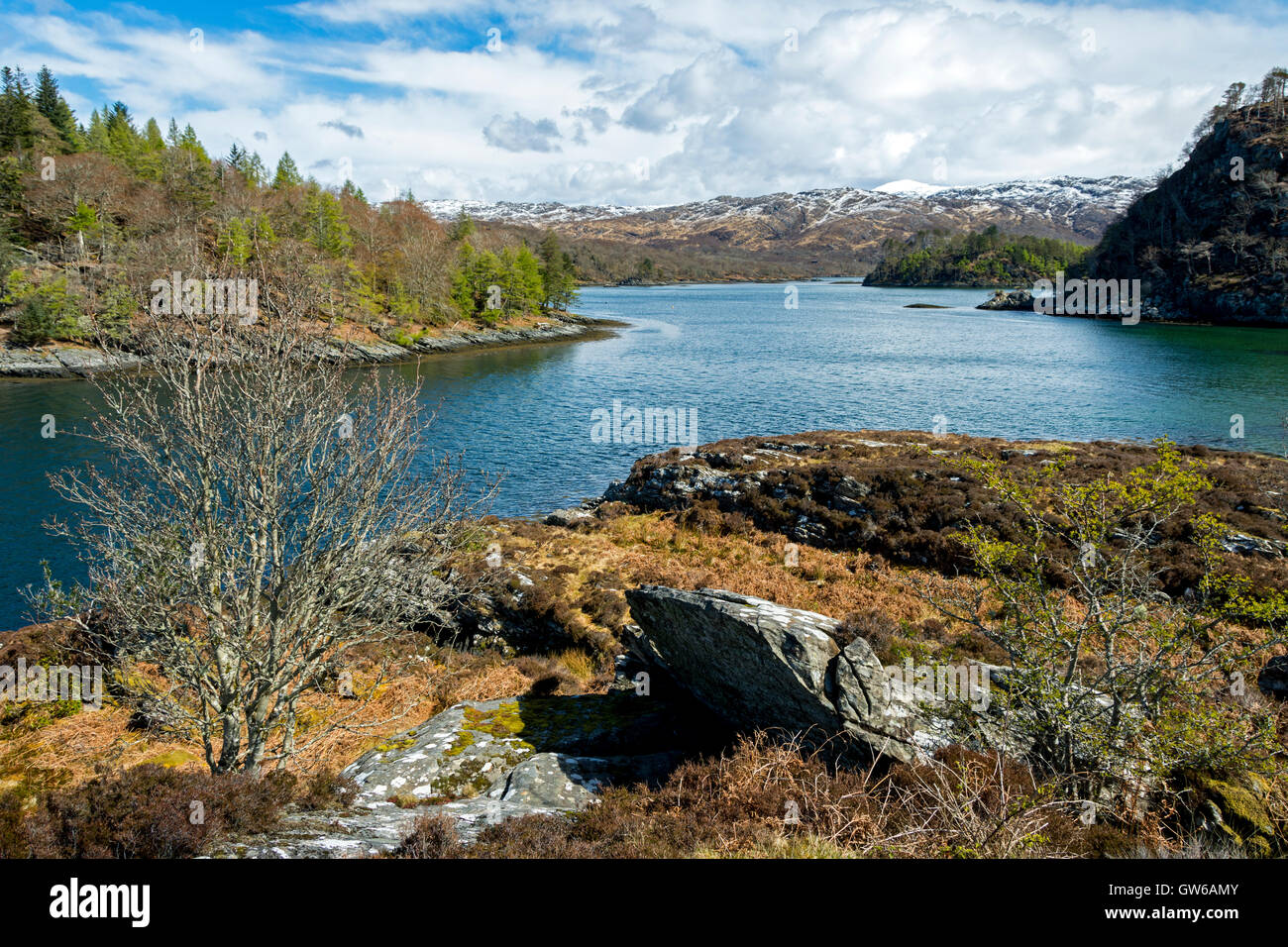 Loch Moidart from Castle Tioram, near Acharacle, Ardnamurchan peninsula ...