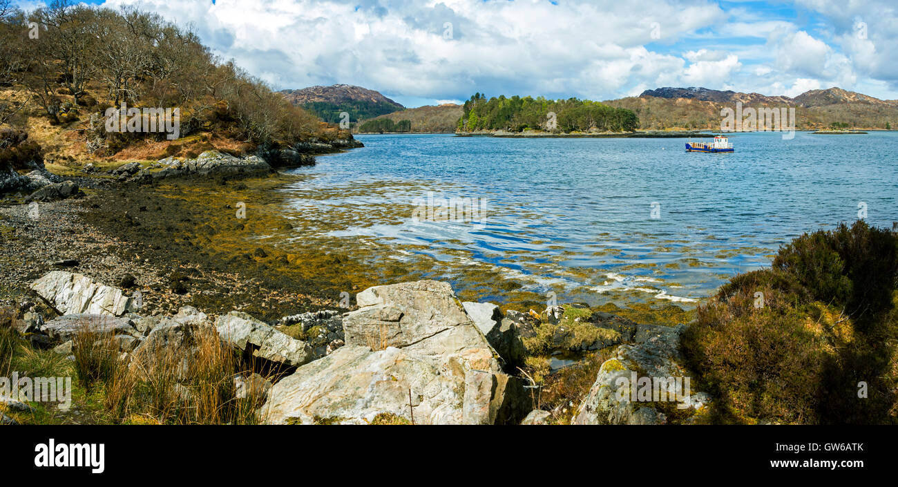 Loch Moidart from the Silver Walk, near Acharacle, Ardnamurchan ...