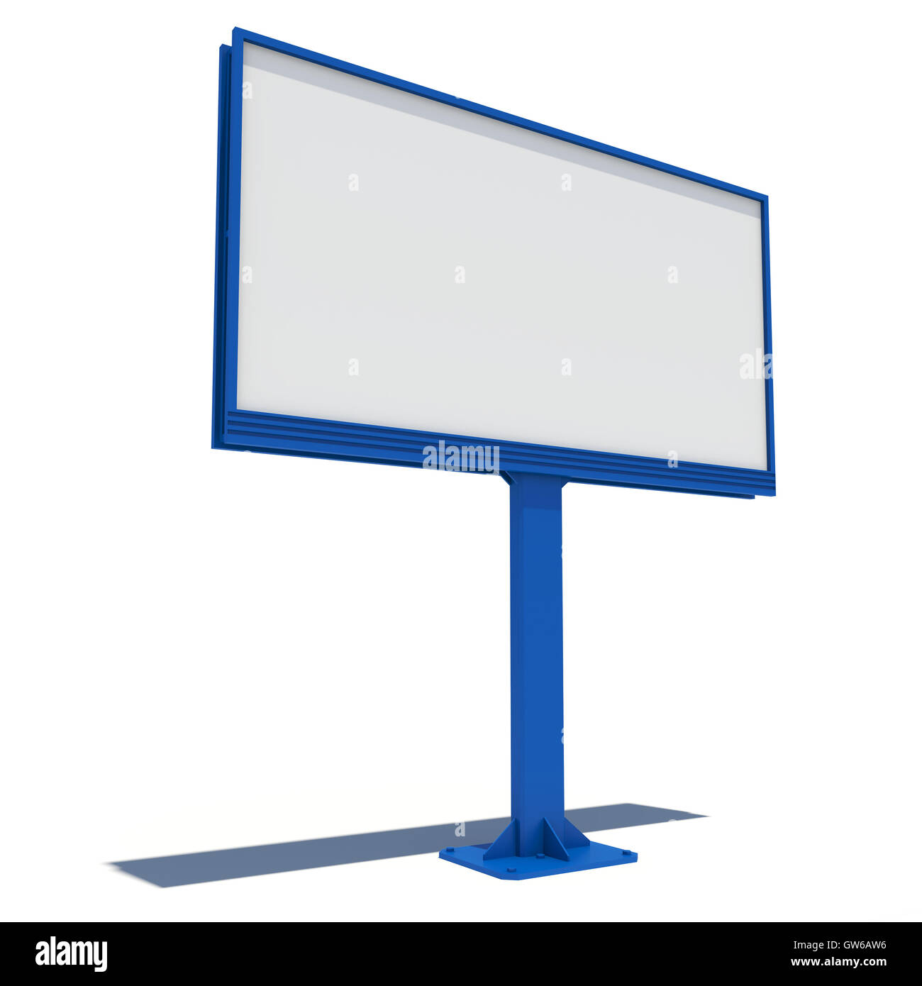 Big blue street billboard Stock Photo - Alamy