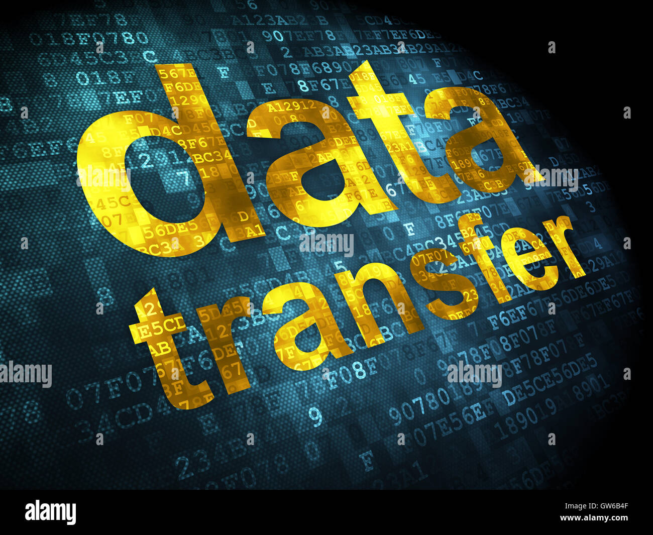 Information concept: data transfer on digital background Stock Photo ...