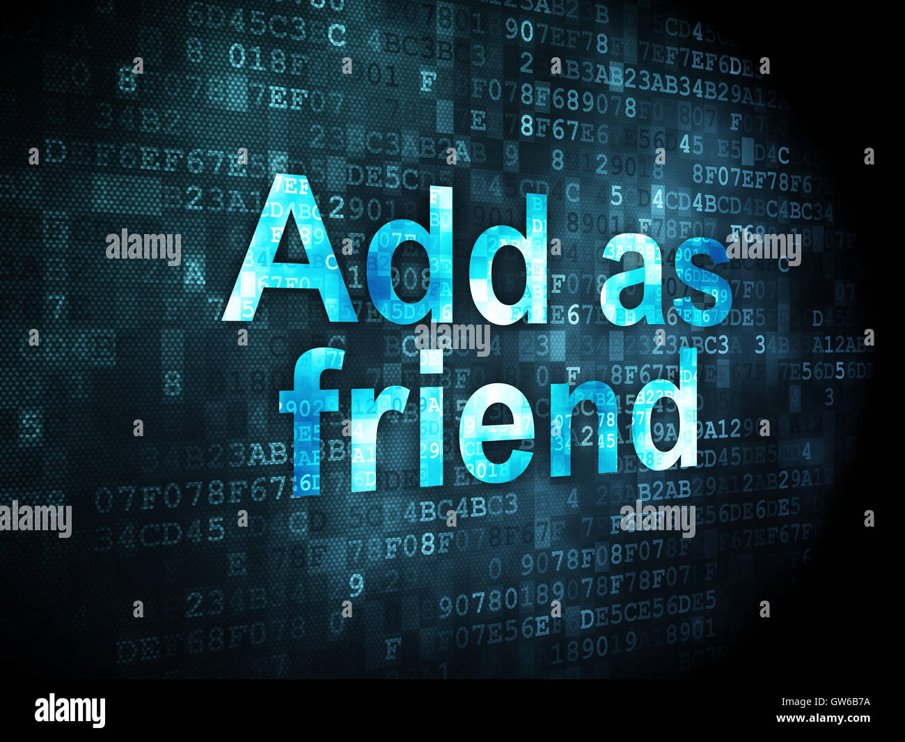 Social network concept: Add as Friend on digital background Stock Photo ...