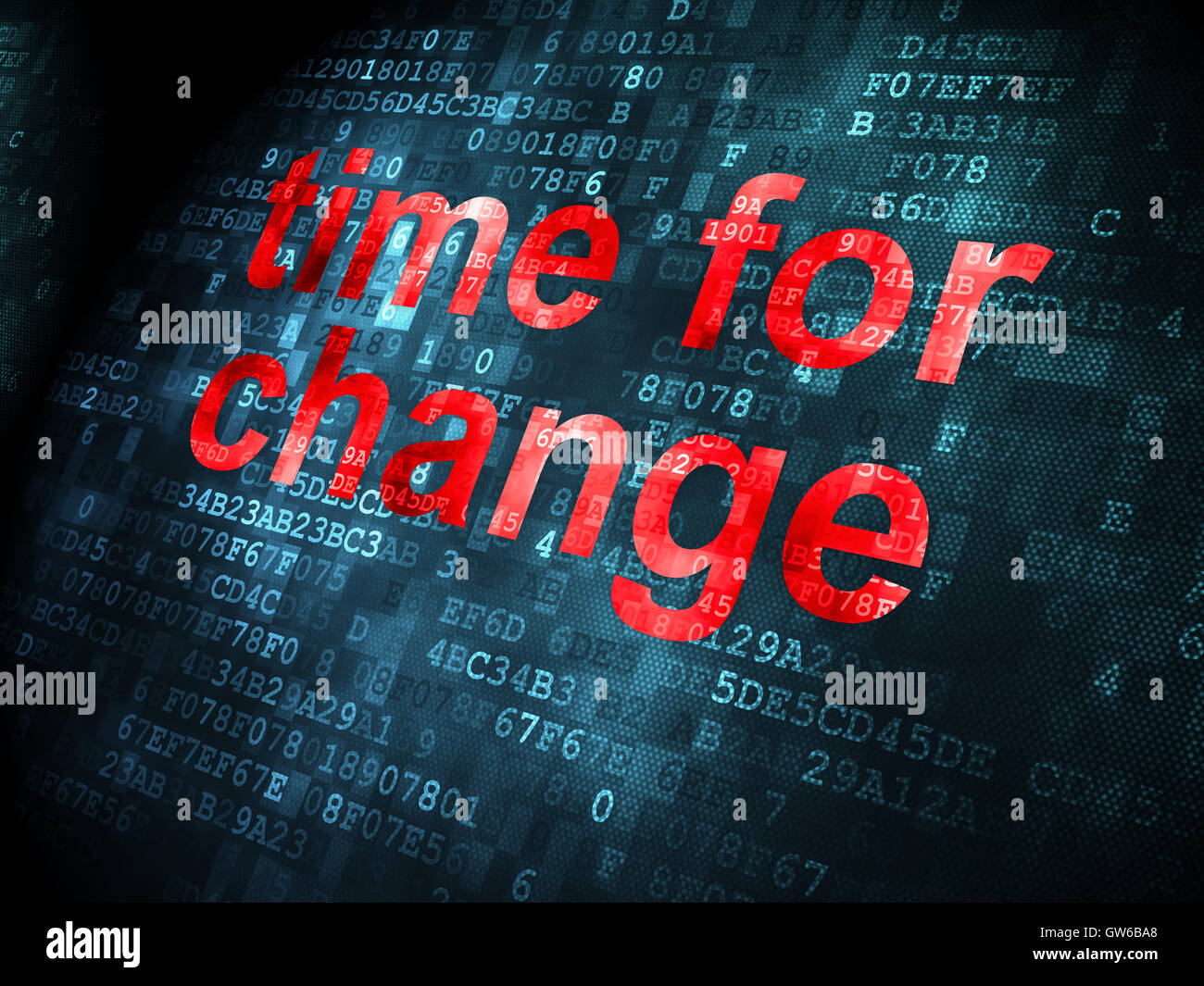 Time concept: Time for Change on digital background Stock Photo - Alamy
