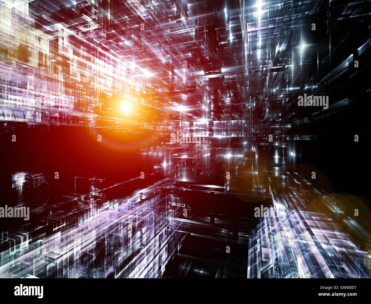 Fractal World Visualization Stock Photo - Alamy