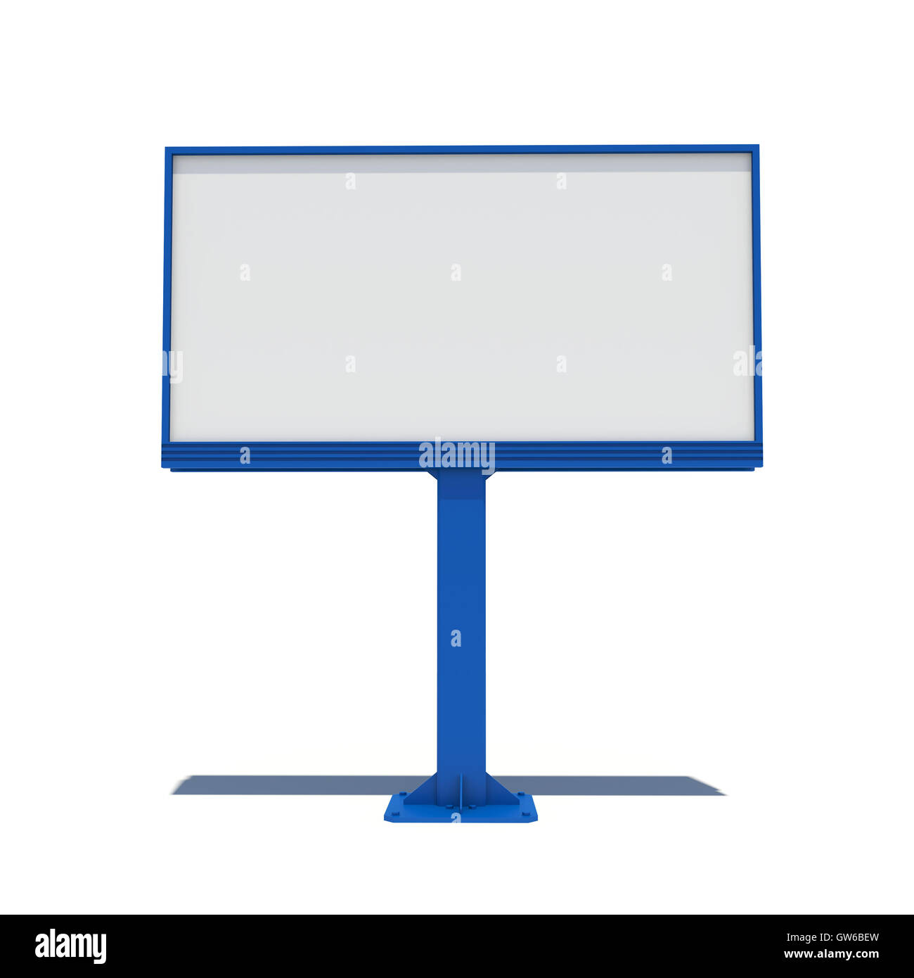 Big blue street billboard Stock Photo - Alamy