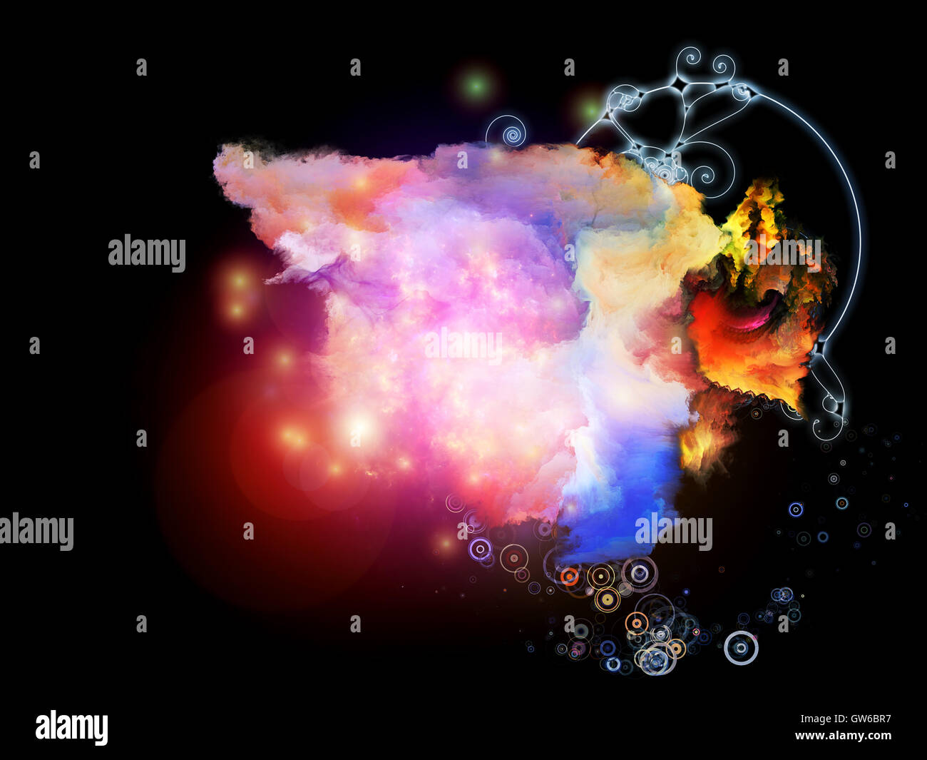 Voyages to Design Nebulae Stock Photo - Alamy