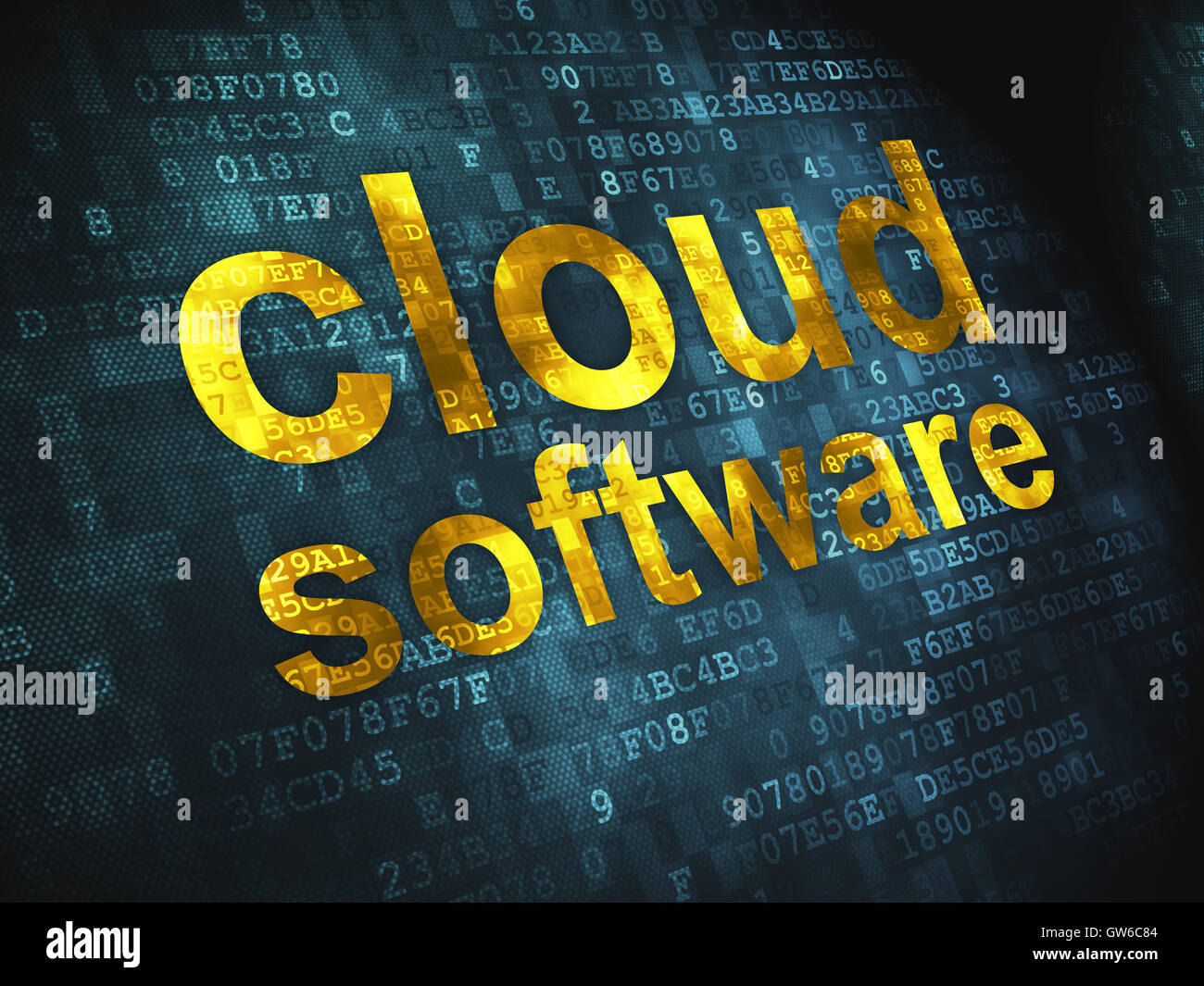 Cloud computing technology, networking concept: Cloud Software o Stock ...
