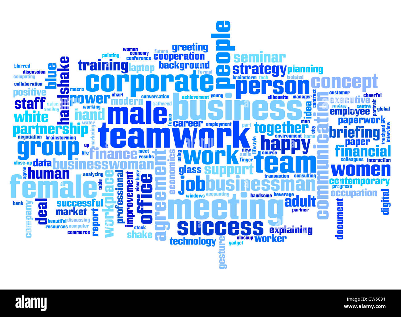 Collaboration concept word cloud background Cut Out Stock Images ...