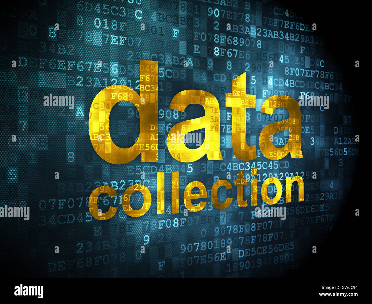 Information concept: data collection on digital background Stock Photo ...