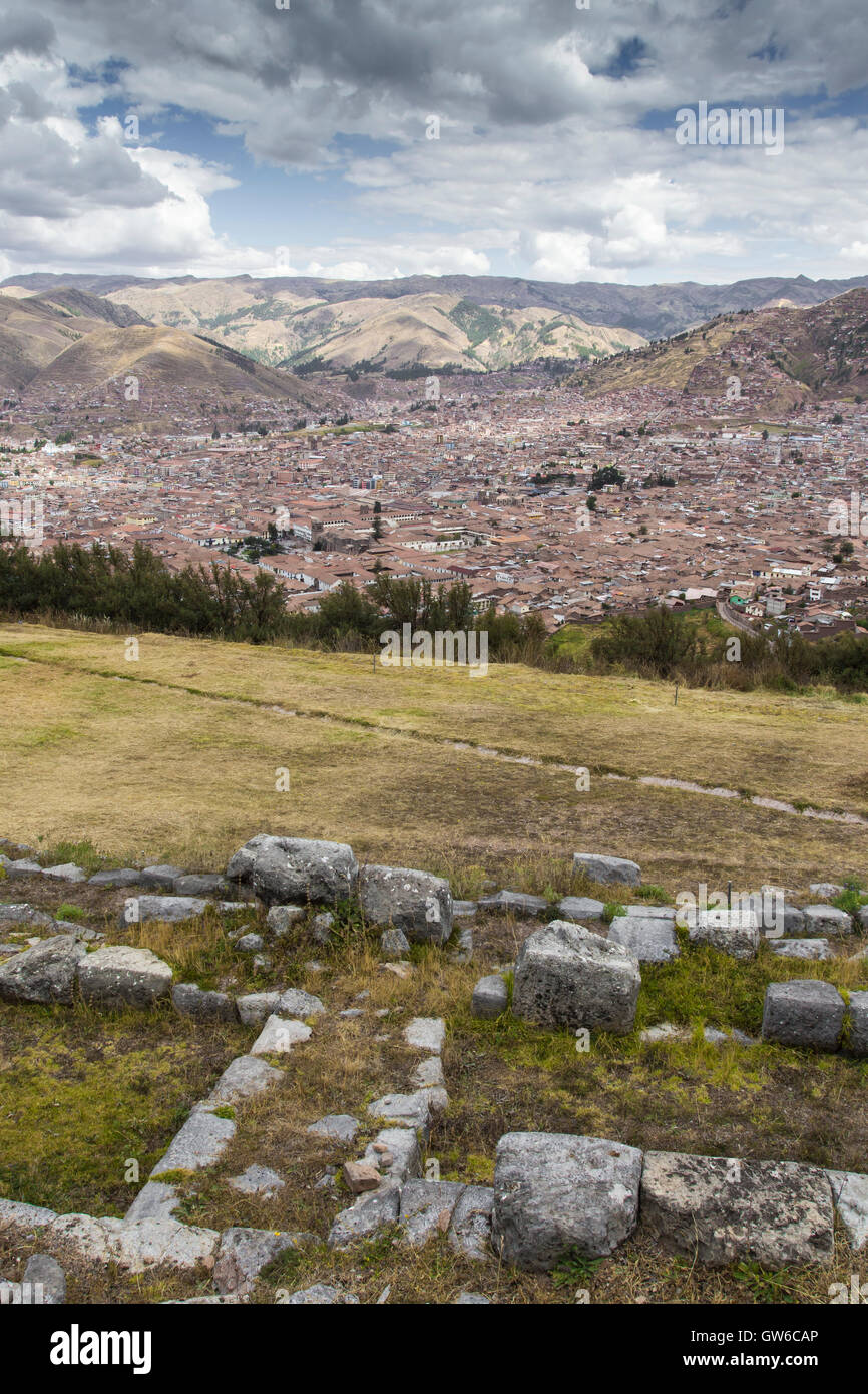 Stonework of the walls of Sacsayhuaman, in Cusco, Peru Stock Photo - Alamy