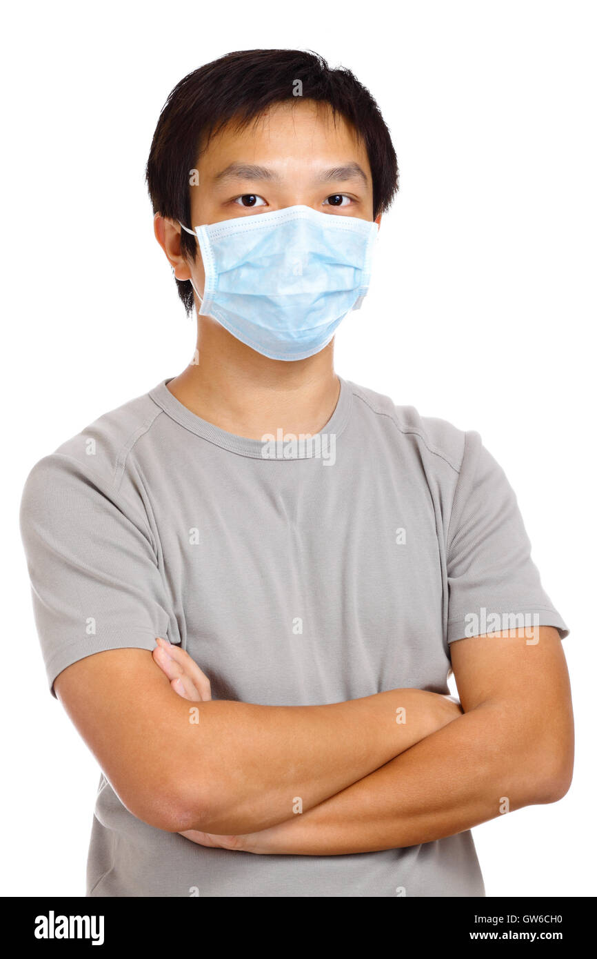 Man wears mask Stock Photo - Alamy