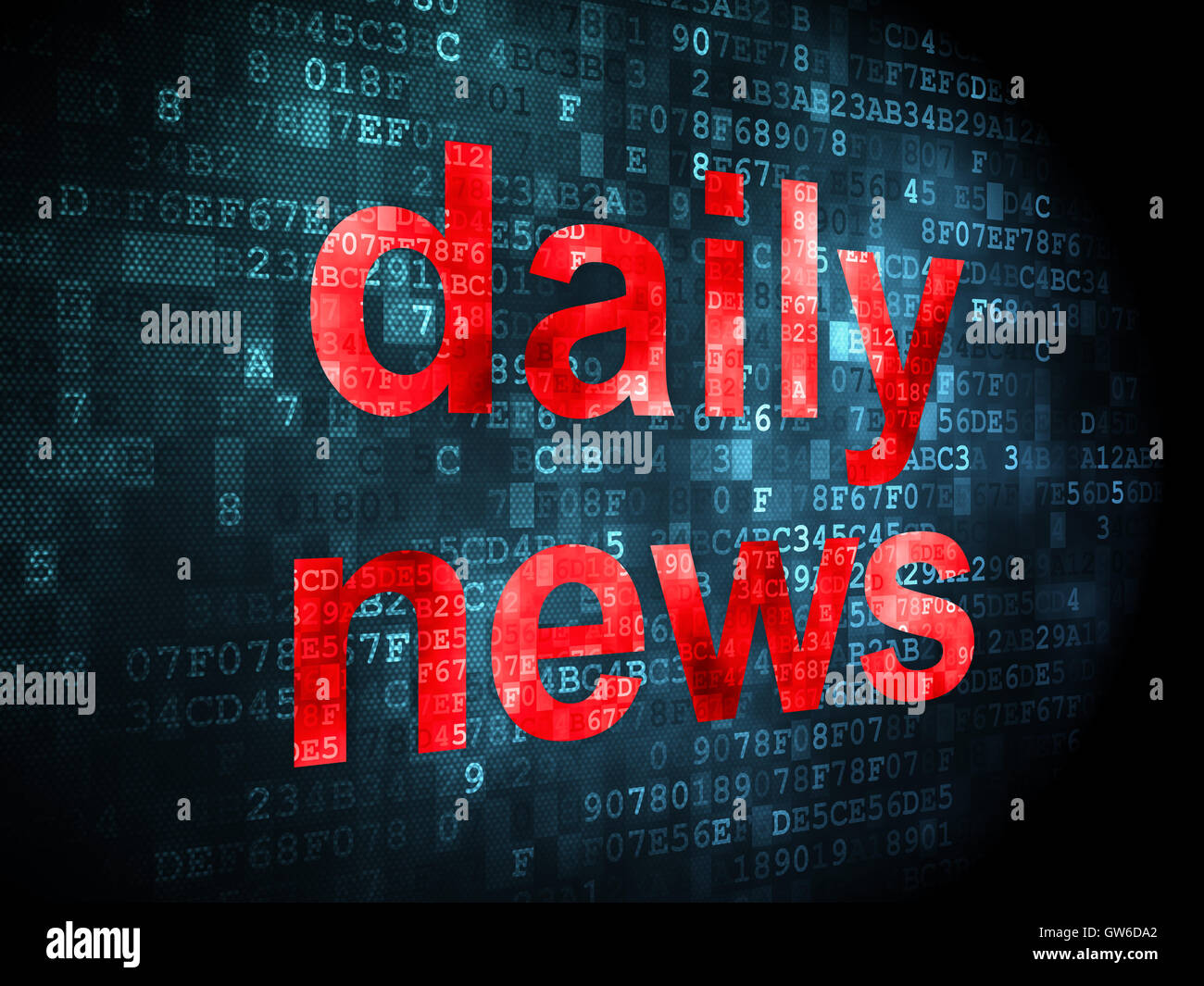 News concept: Daily News on digital background Stock Photo - Alamy