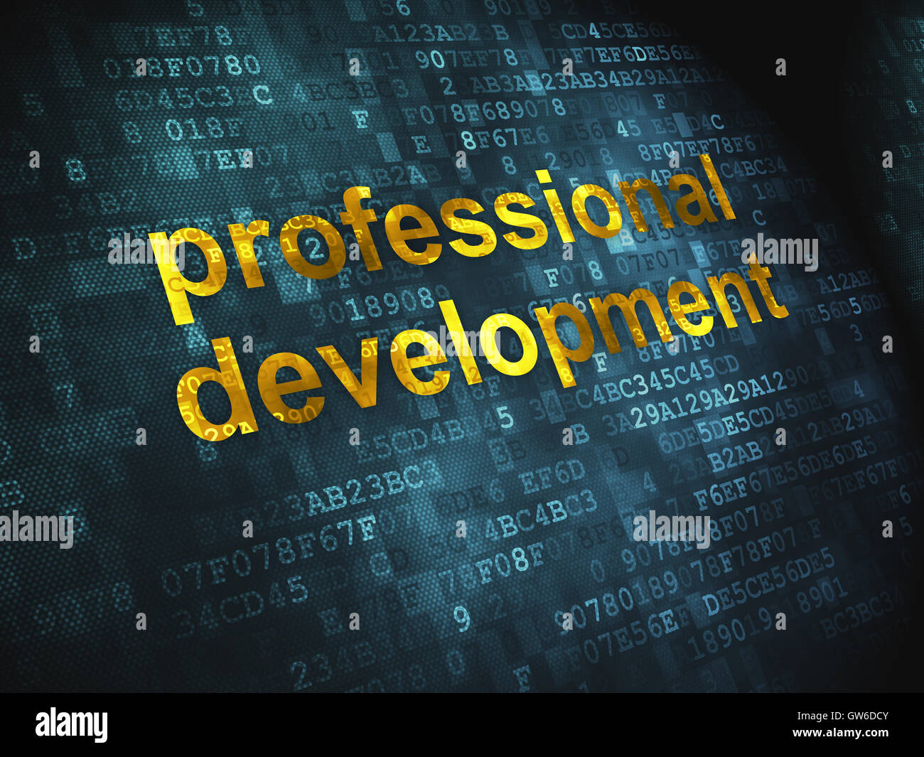 Education concept: Professional Development on digital backgroun Stock ...