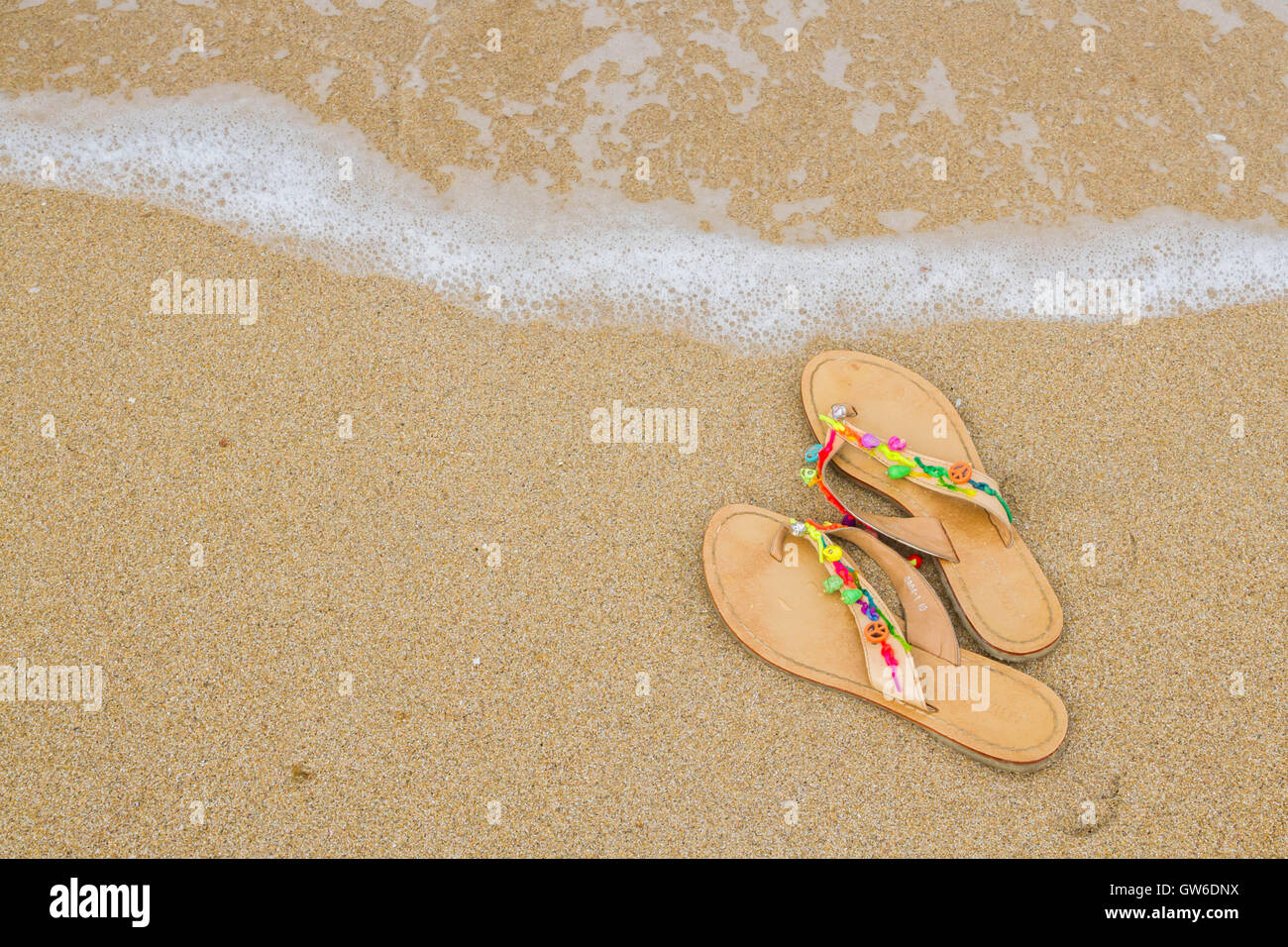 Beach slippers hi-res stock photography and images - Alamy