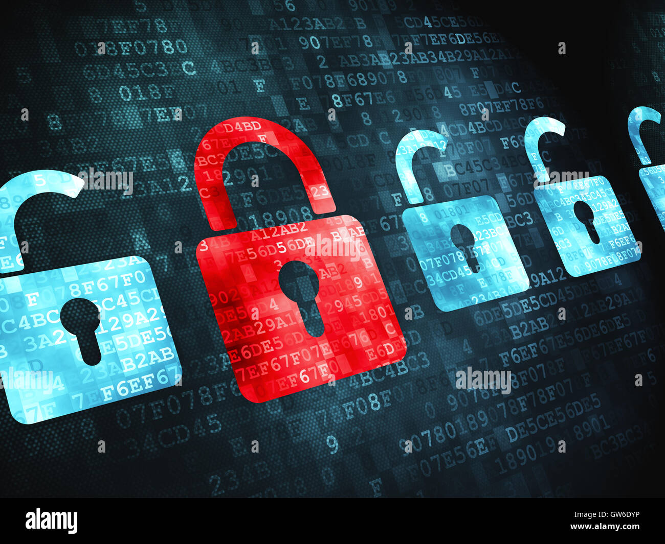 Digital protection icon hi-res stock photography and images - Alamy