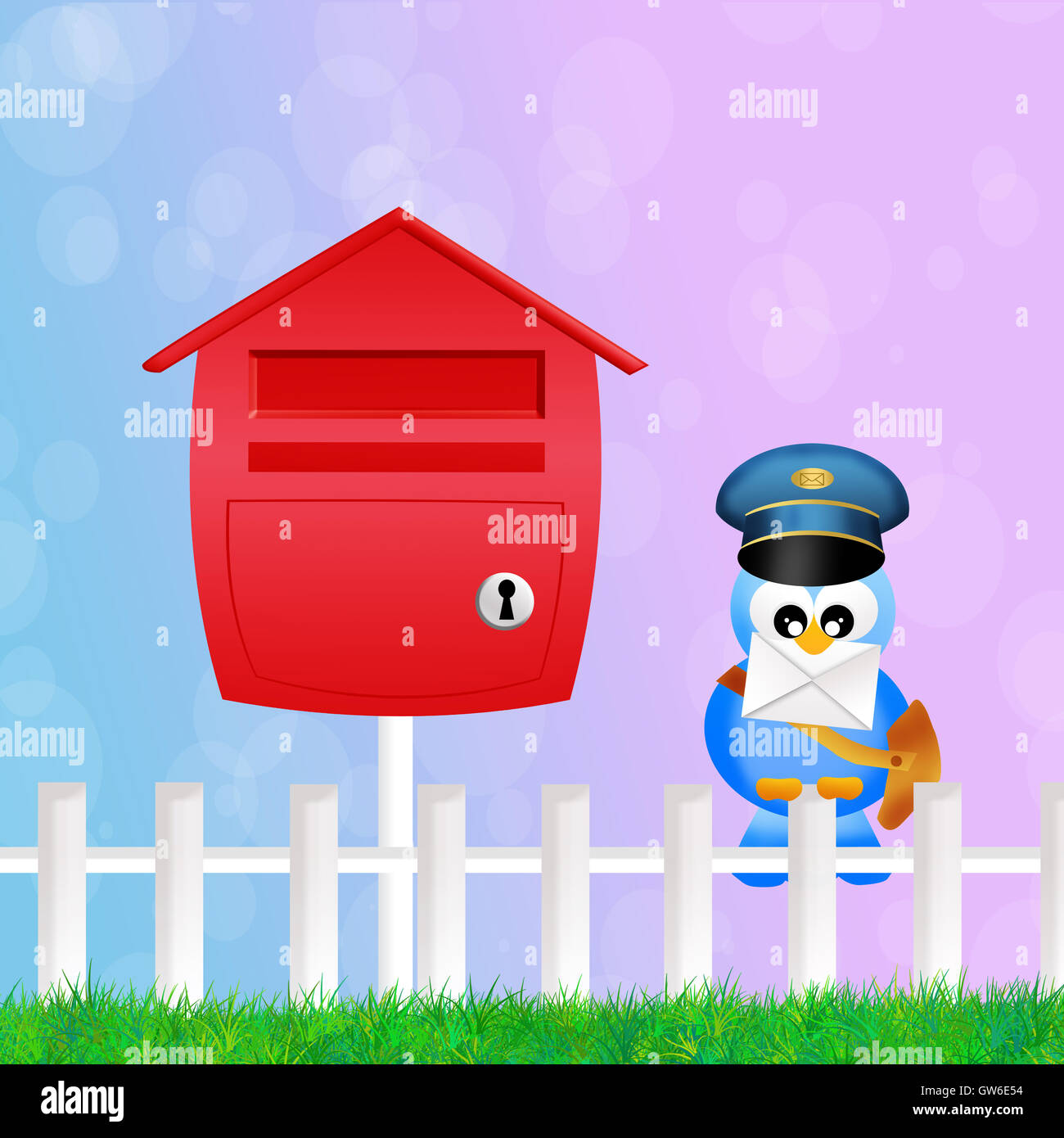 Bird delivering letter hi-res stock photography and images - Alamy