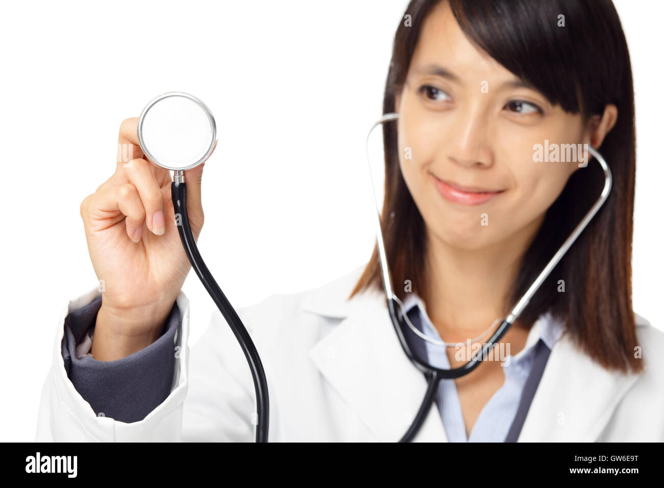 Asian female doctor holding stethoscope Stock Photo - Alamy Asian female doctor holding stethoscope Stock Photo - Alamy