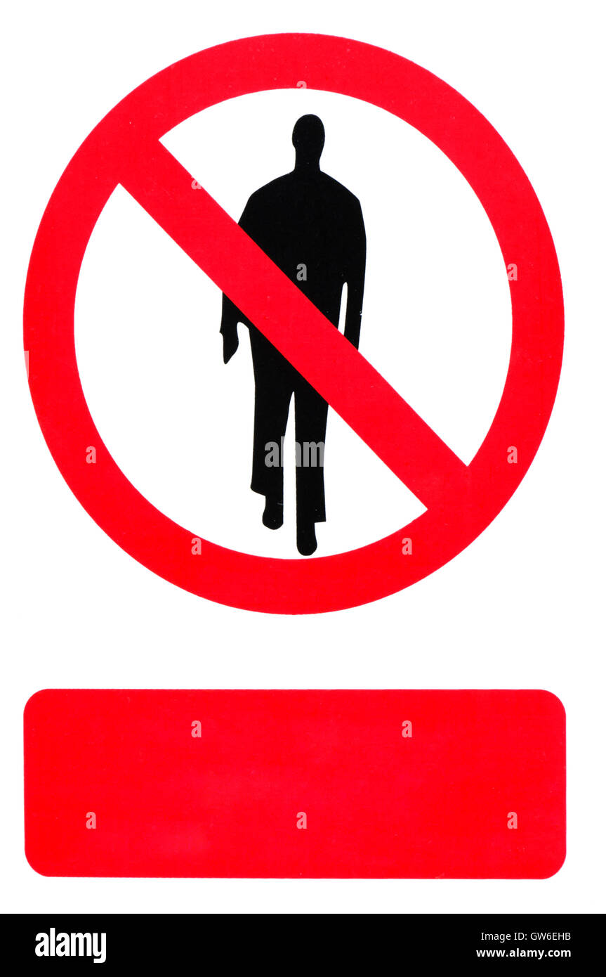 No people sign Stock Photo - Alamy