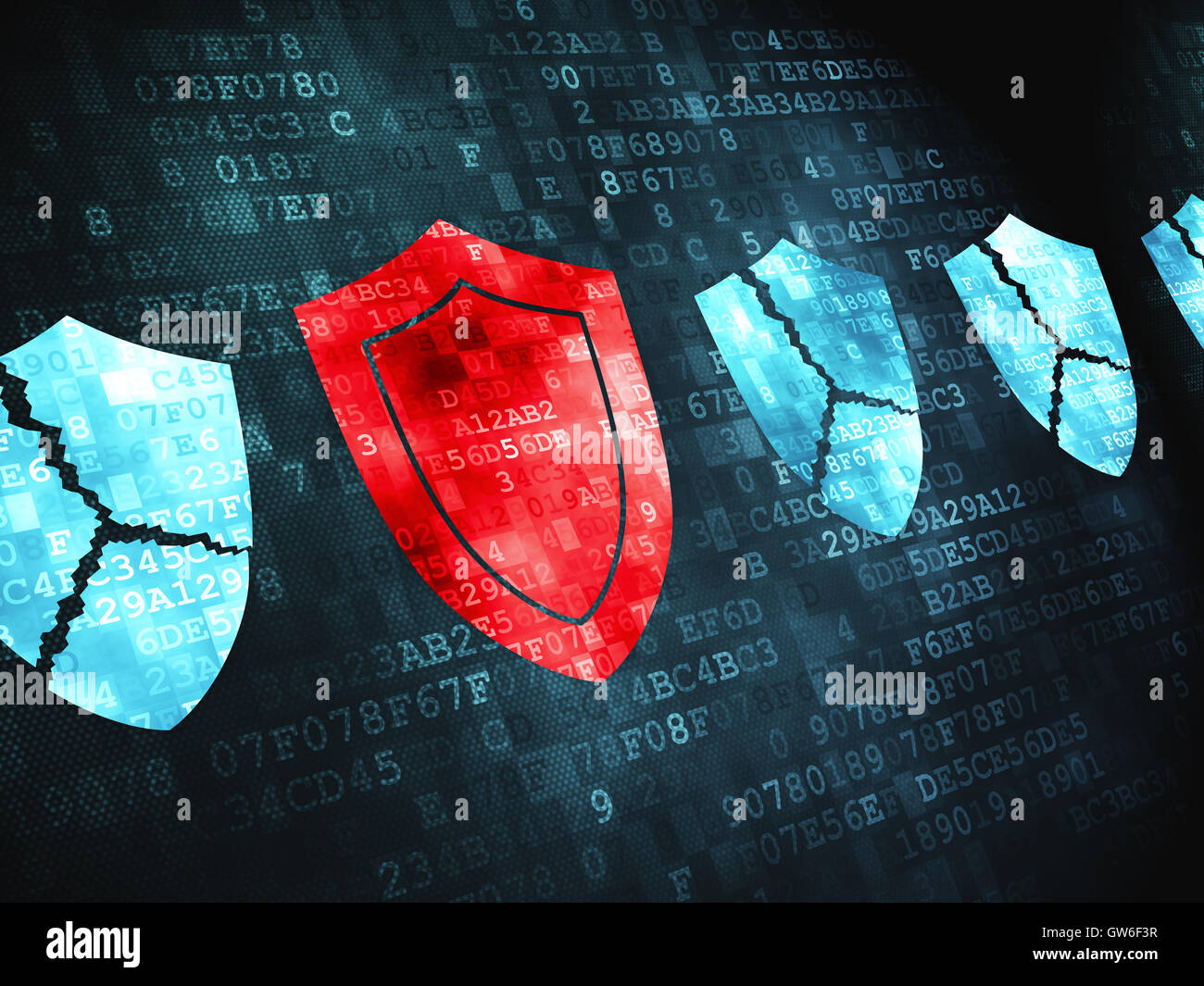 Privacy concept: on digital background Stock Photo - Alamy