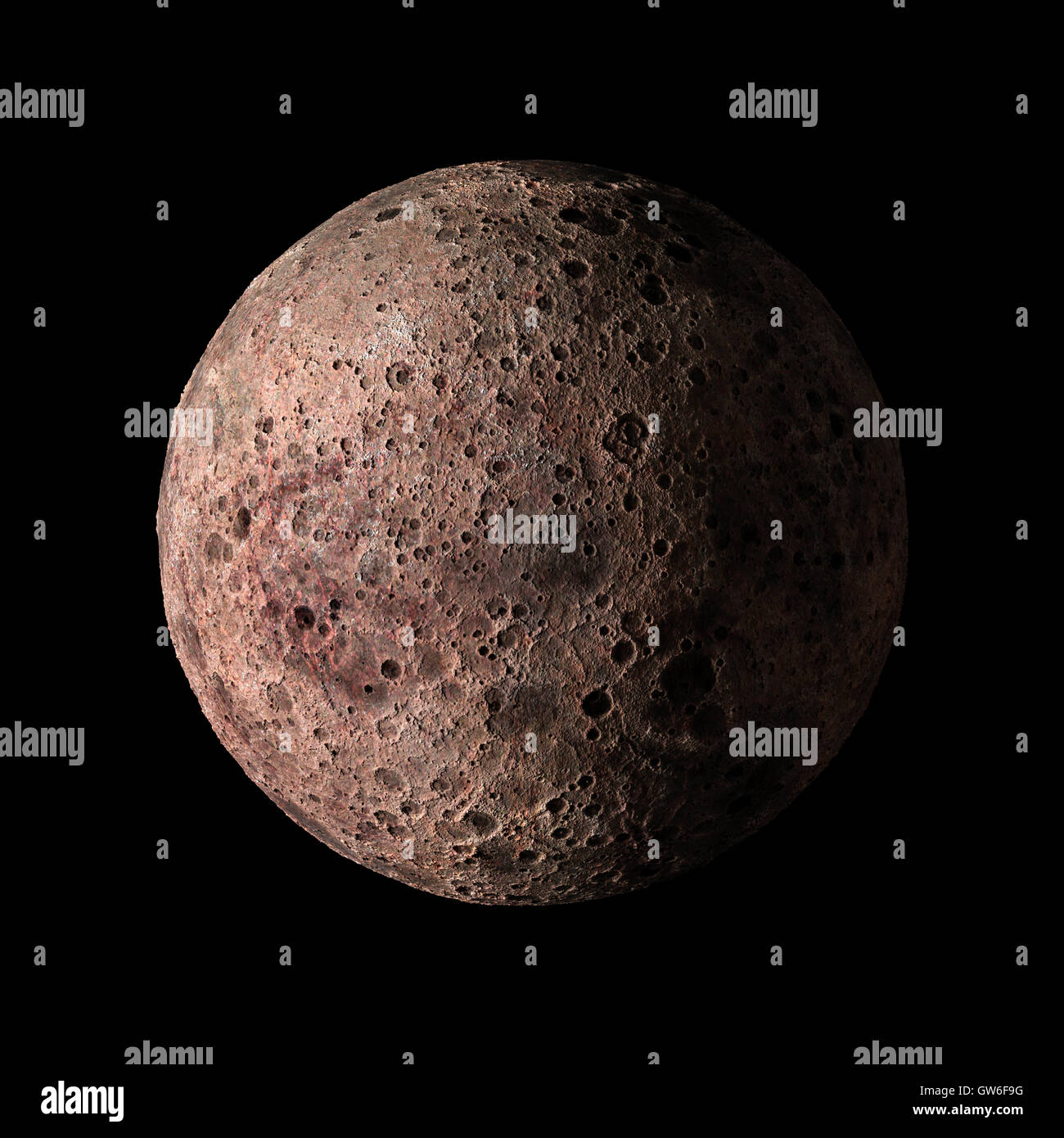 Solar system planet Alien on black background 3d rendering. Elements of ...
