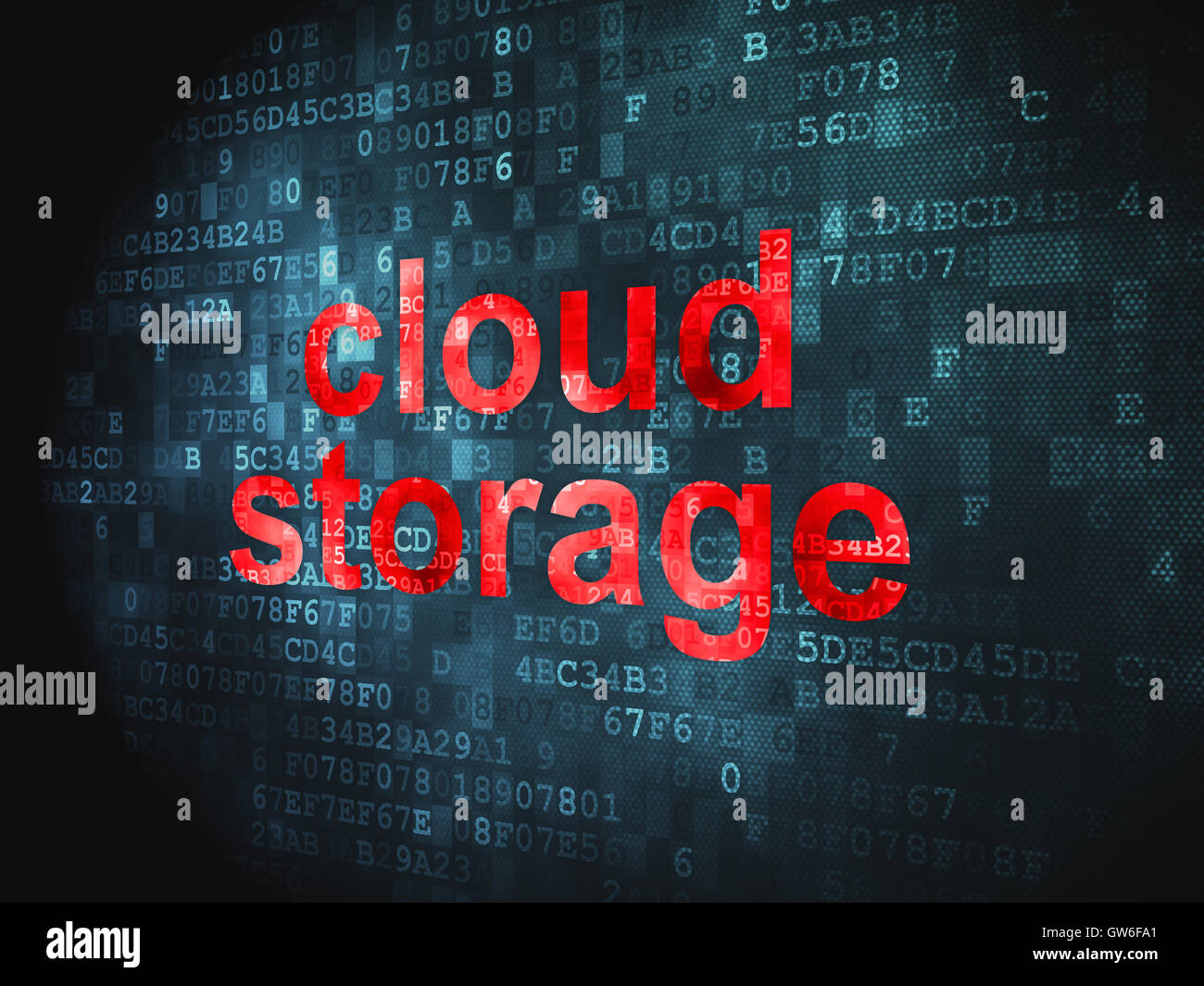 Cloud computing technology, networking concept: Cloud Storage on Stock ...