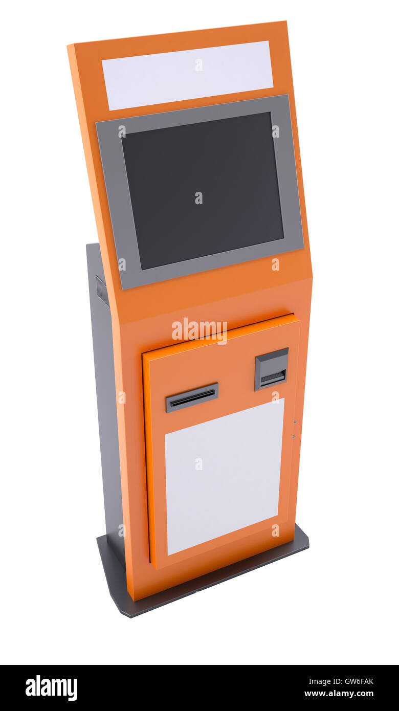 Information terminal with touch screen Stock Photo - Alamy