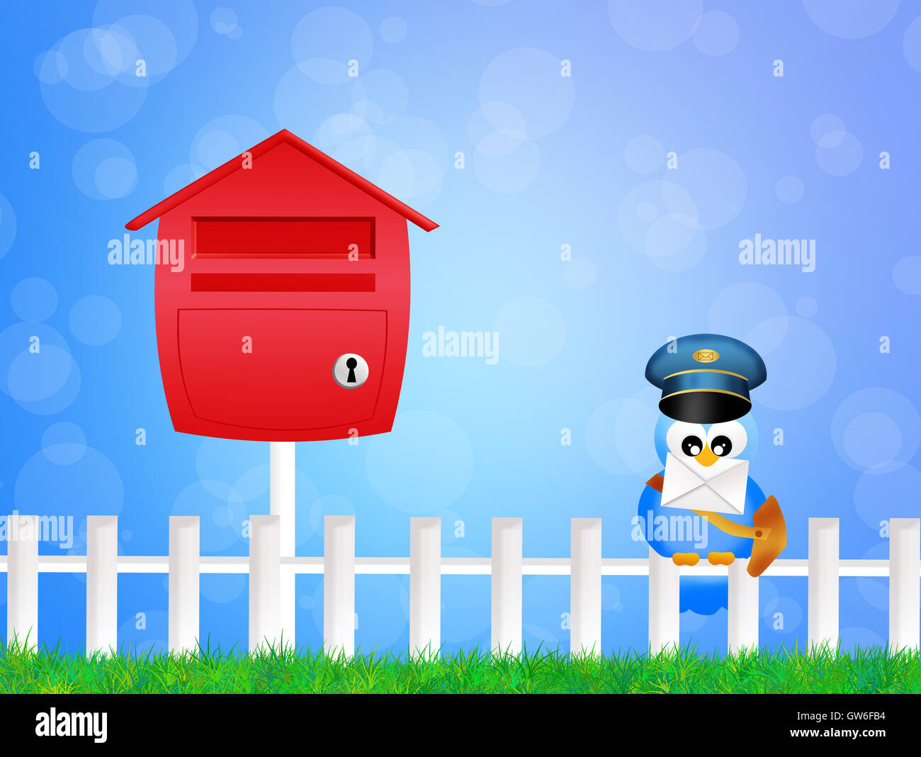 Bird delivering letter hi-res stock photography and images - Alamy