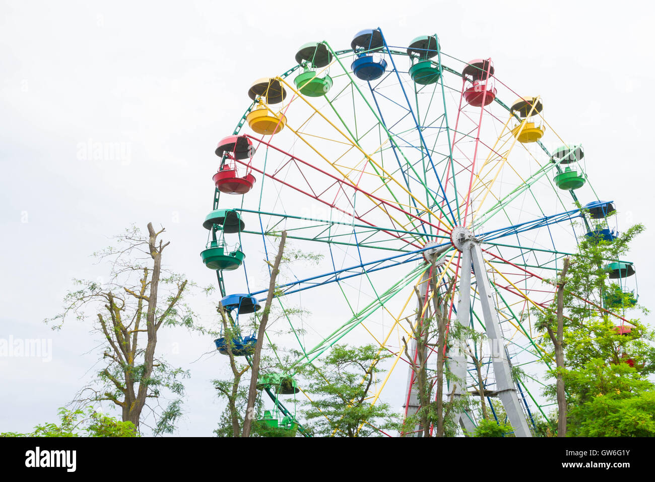 The Ferris wheel is a big attraction in the summer Stock Photo - Alamy