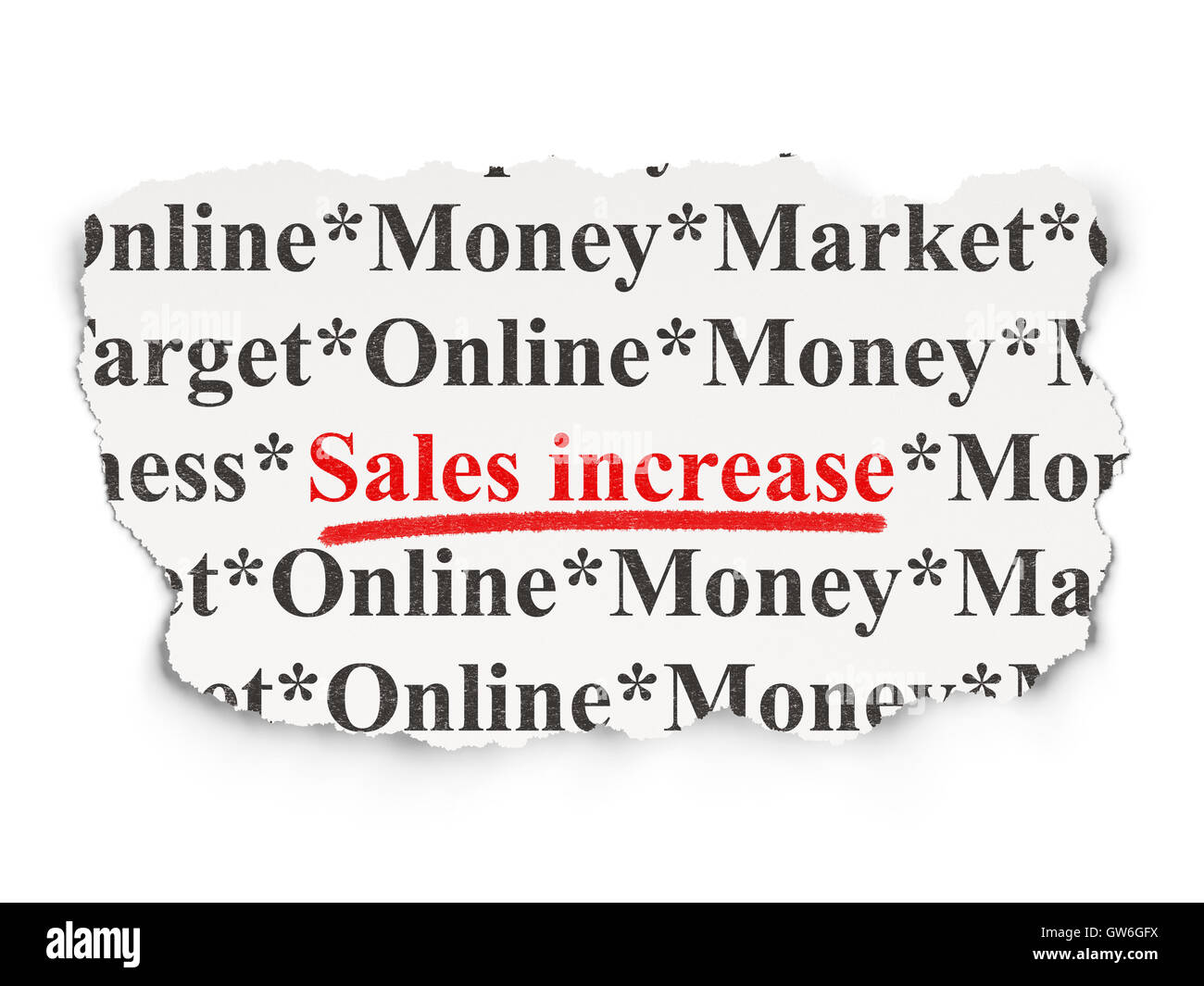 Marketing concept: Sales Increase on Paper background Stock Photo - Alamy